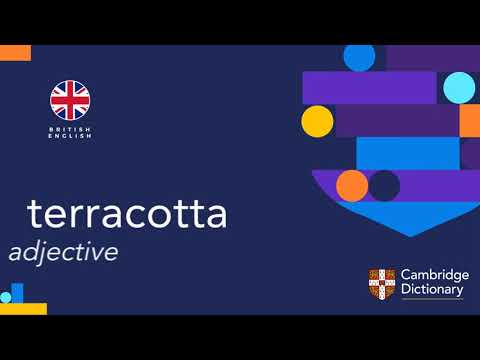 How to pronounce terracotta (adjective) | British English and American English pronunciation