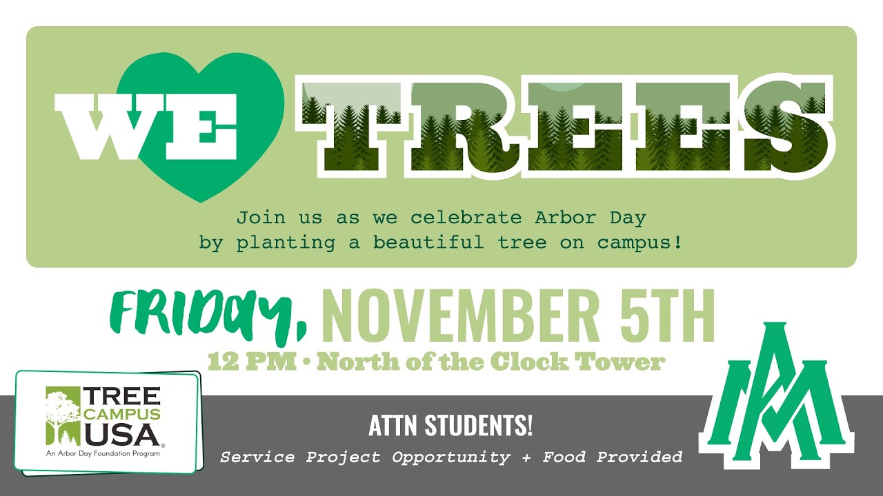 UAM Arbor Day 2021 Tree Planting Invitation