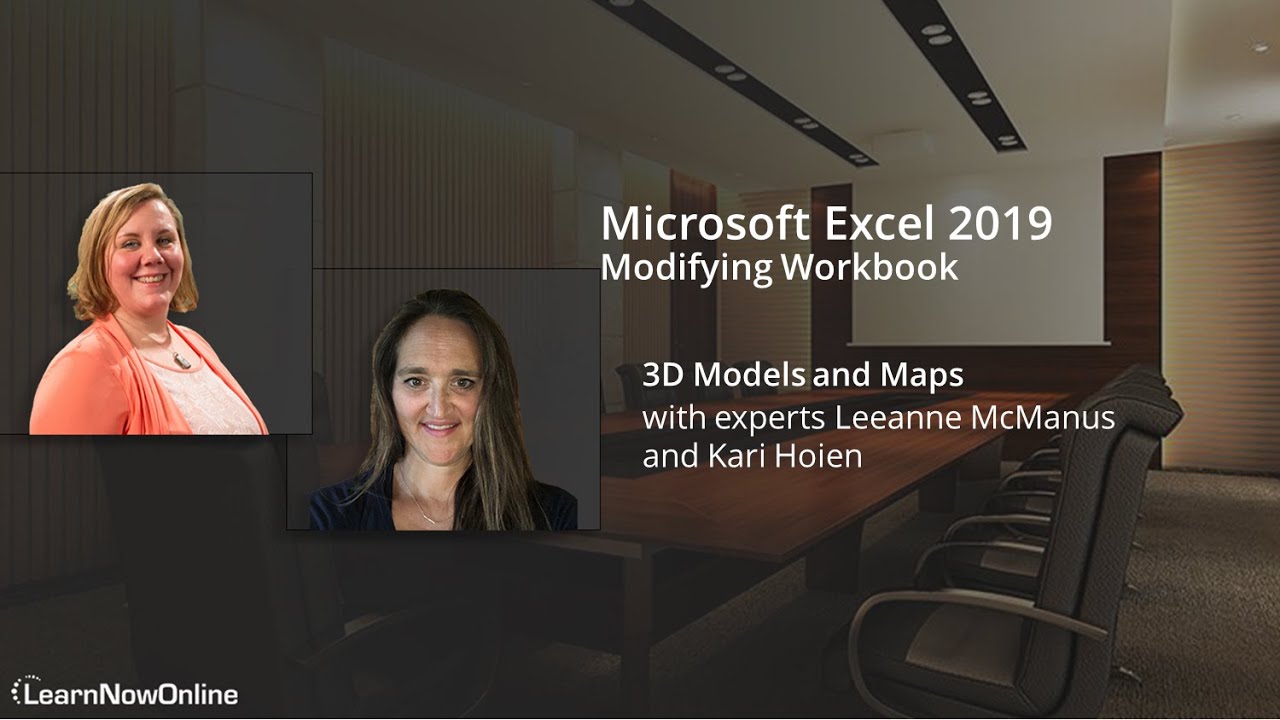 Microsoft Excel 2019: 3D Models
