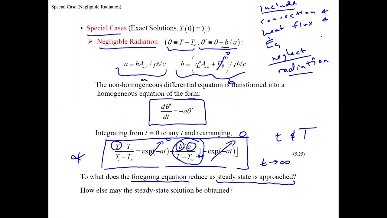 Transient Conduction - Lumped Capacitance Method Lecture