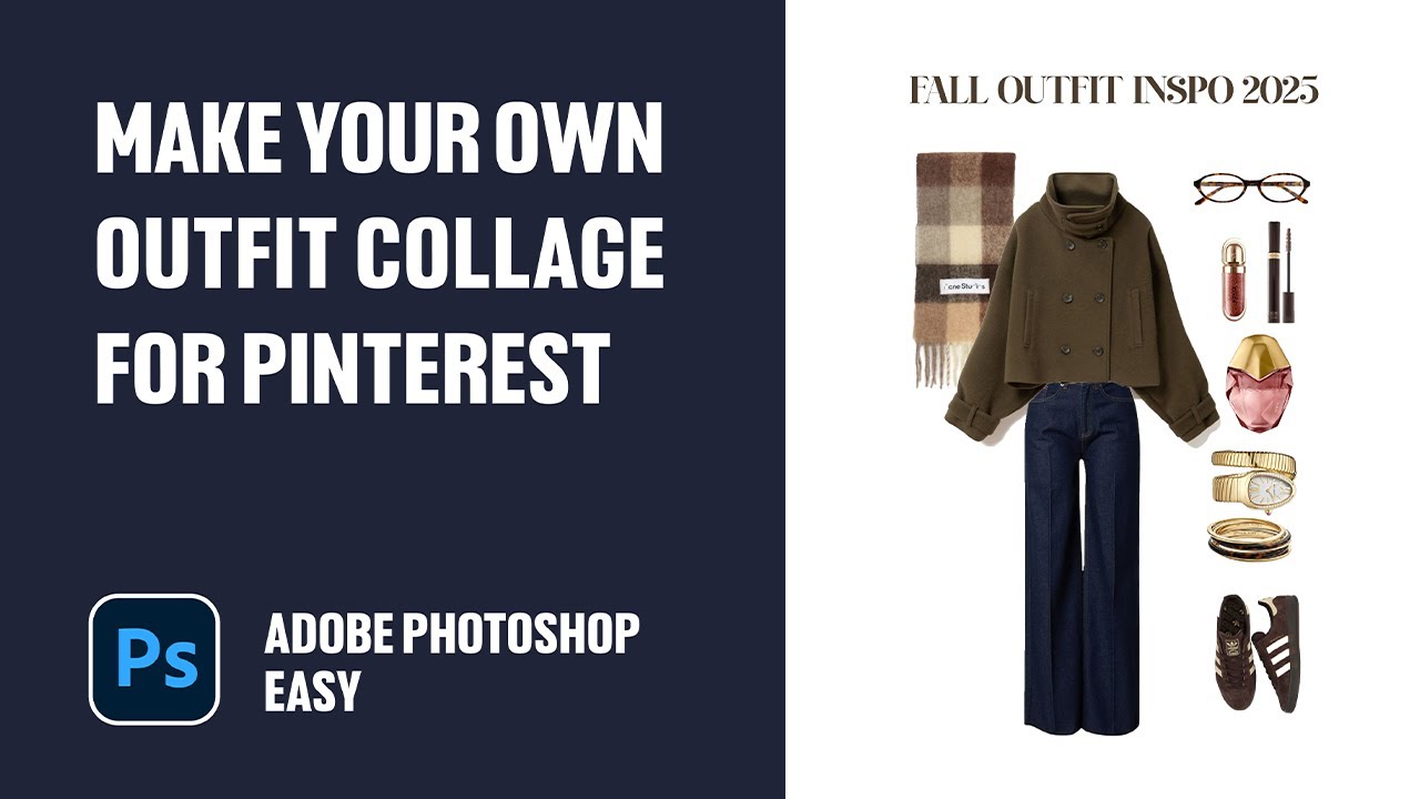 How to Make Outfit Collages in Canva for Pinterest ✨ Easy Guide