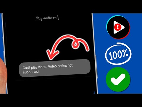 How to Fix Can't play video. Video codec not supported Problem in Samsung