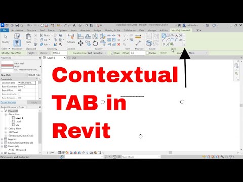 Contextual Tab in Revit | Contextual Tab in Revit 2023
