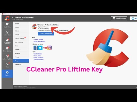 CCleaner Pro 6.36.11508 Registration Key 2025 Working % Best Windows Cleane