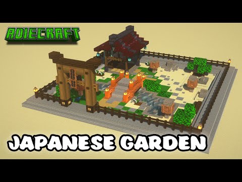 Minecraft Japanese Garden TUTORIAL - How to build a Japanese Zen Garden in Minecraft - Peace Garden