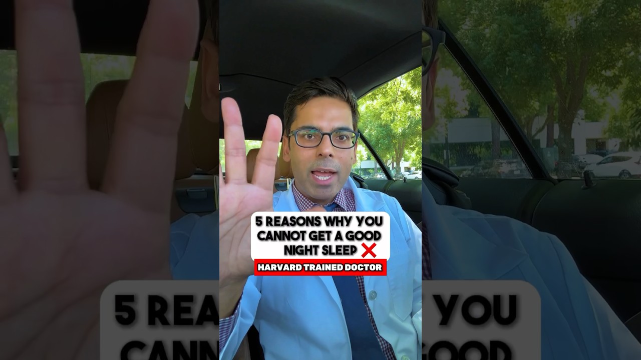 Harvard Trained Doctor : 5 Top Reasons Why You Can't Sleep! 😴 ❌