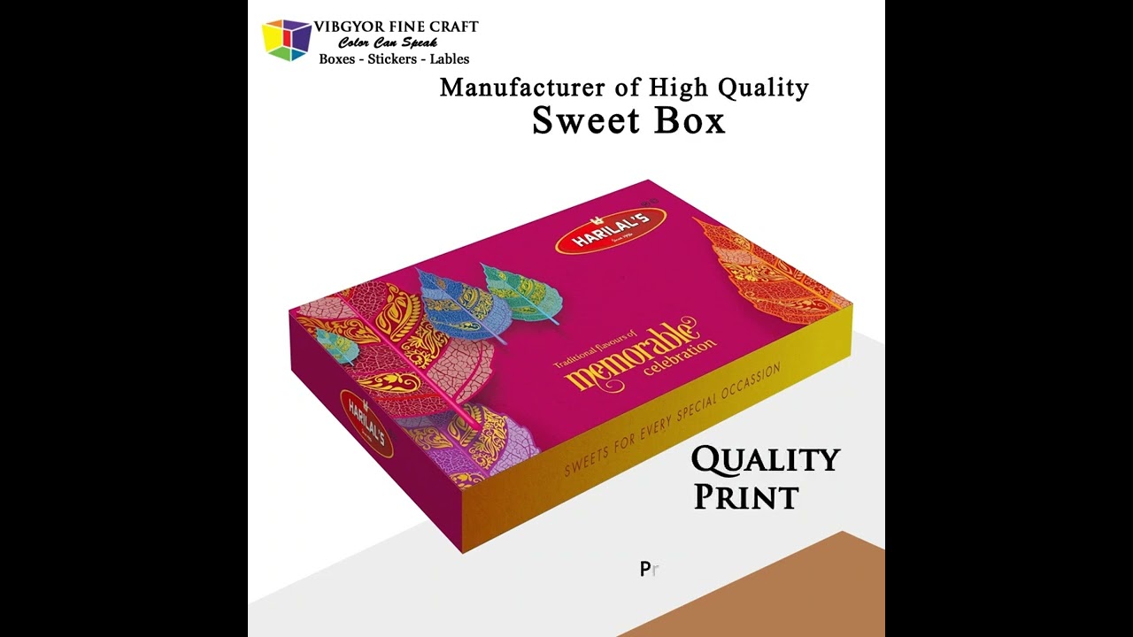 Manufacturer of High Quality Sweet boxes