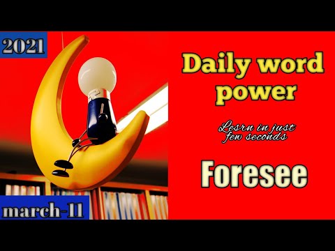 Daily vocabulary(Foresee)