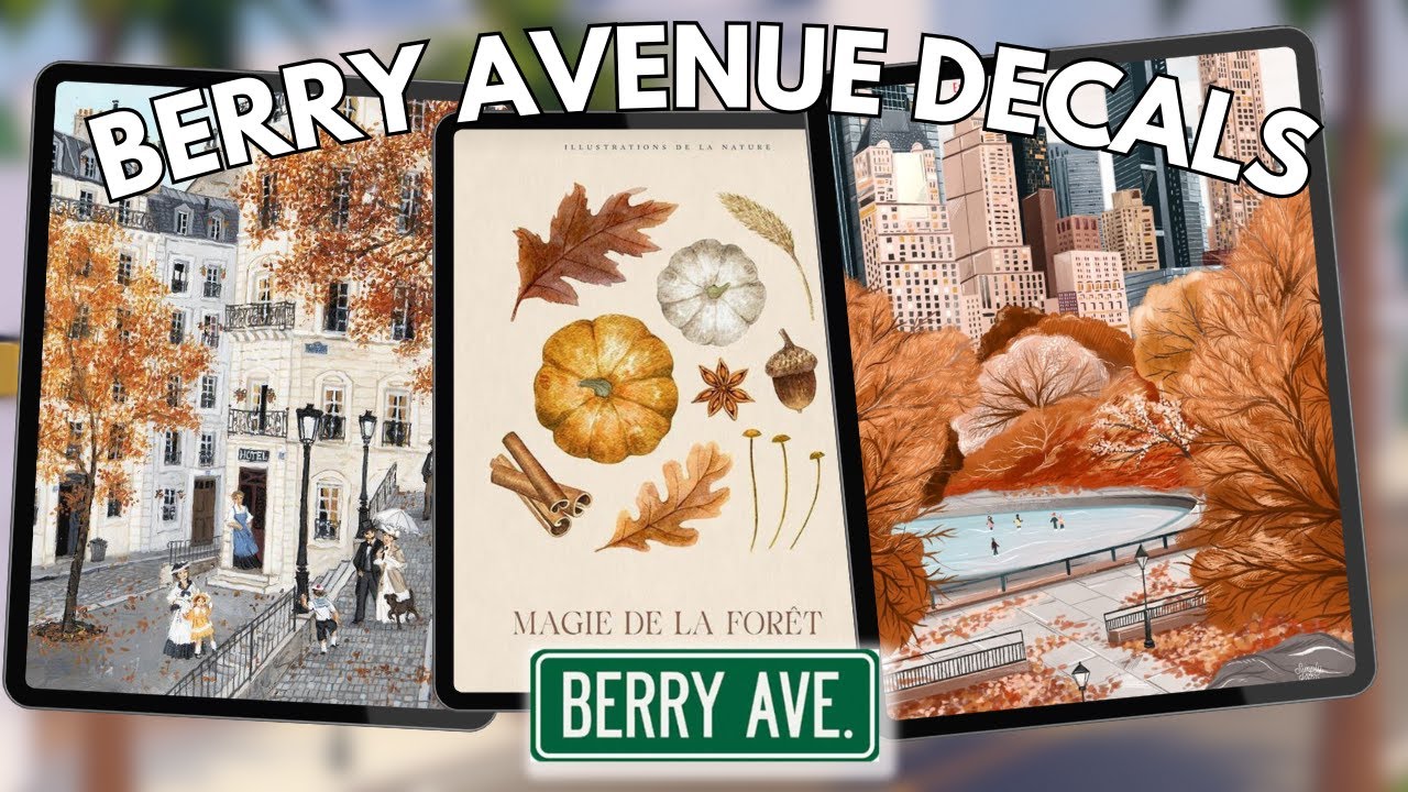 BERRY AVENUE FALL DECAL CODES