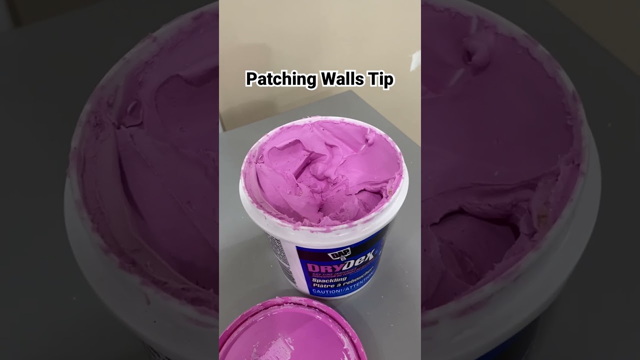 Patching Walls Tip: Never work out of the can. Use Putty Knives