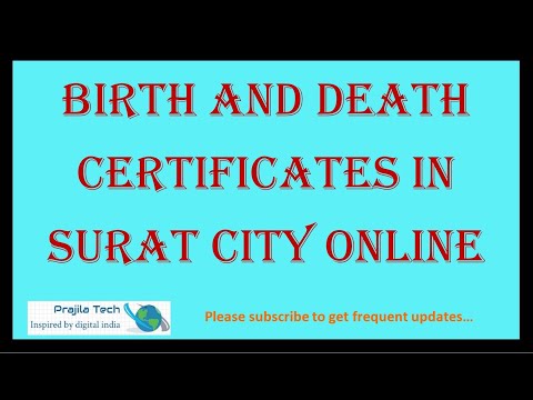 Get | Download Birth | Death Certificate In Surat Gujarat Online