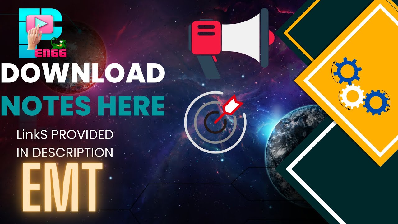 EMT :Notes PDF & Playlist LINK are in the description