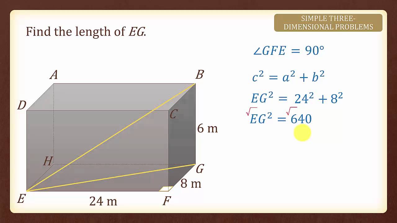 Simple Three-Dimensional Problems Part I