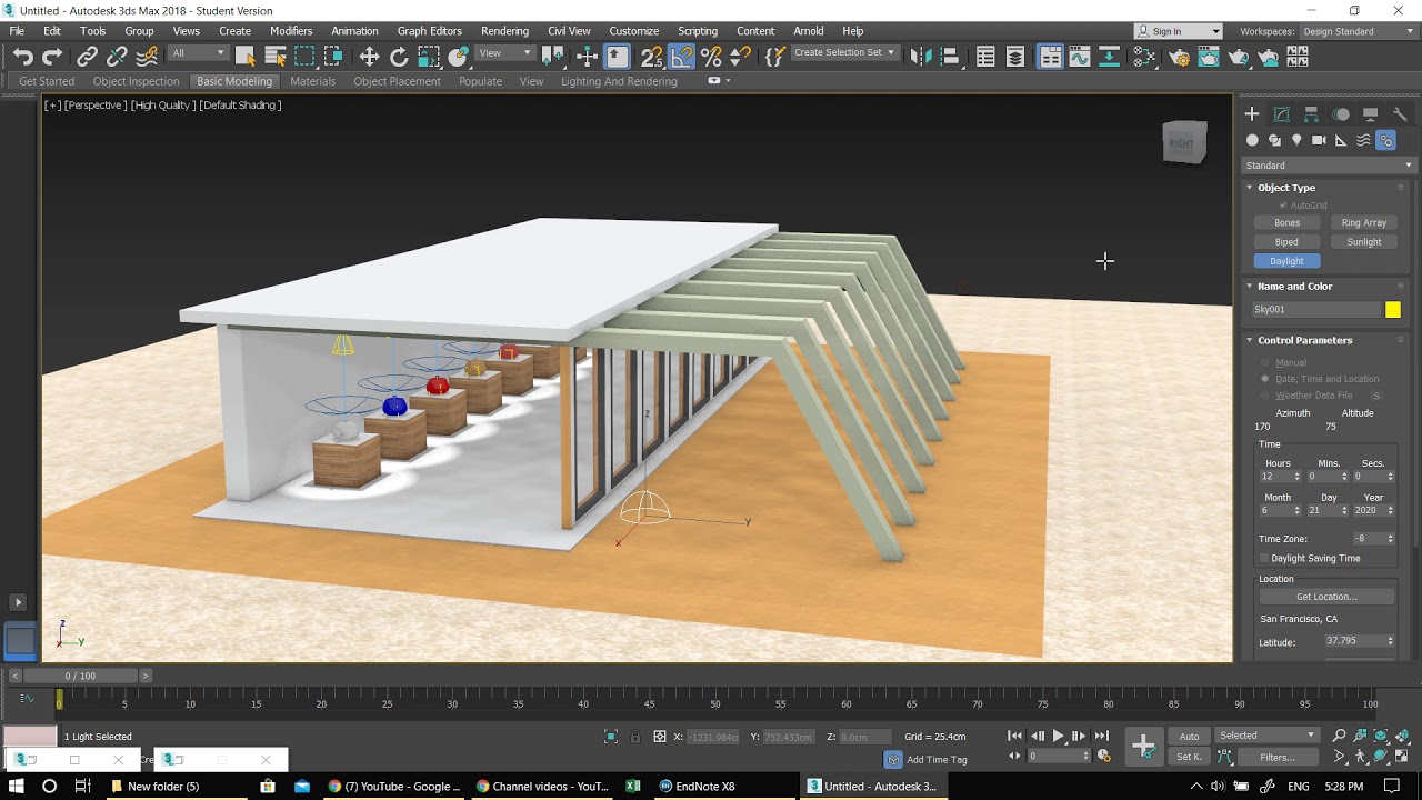 Lights (basic light systems if 3D Max for scanline rendered)