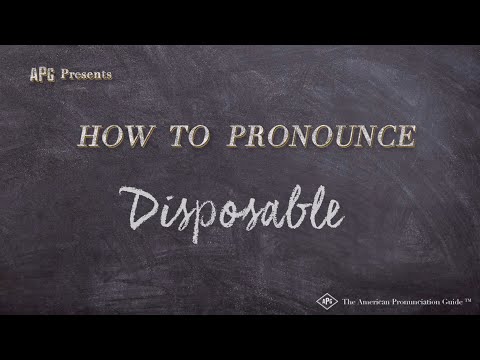 How to Pronounce Disposable (Real Life Examples!)