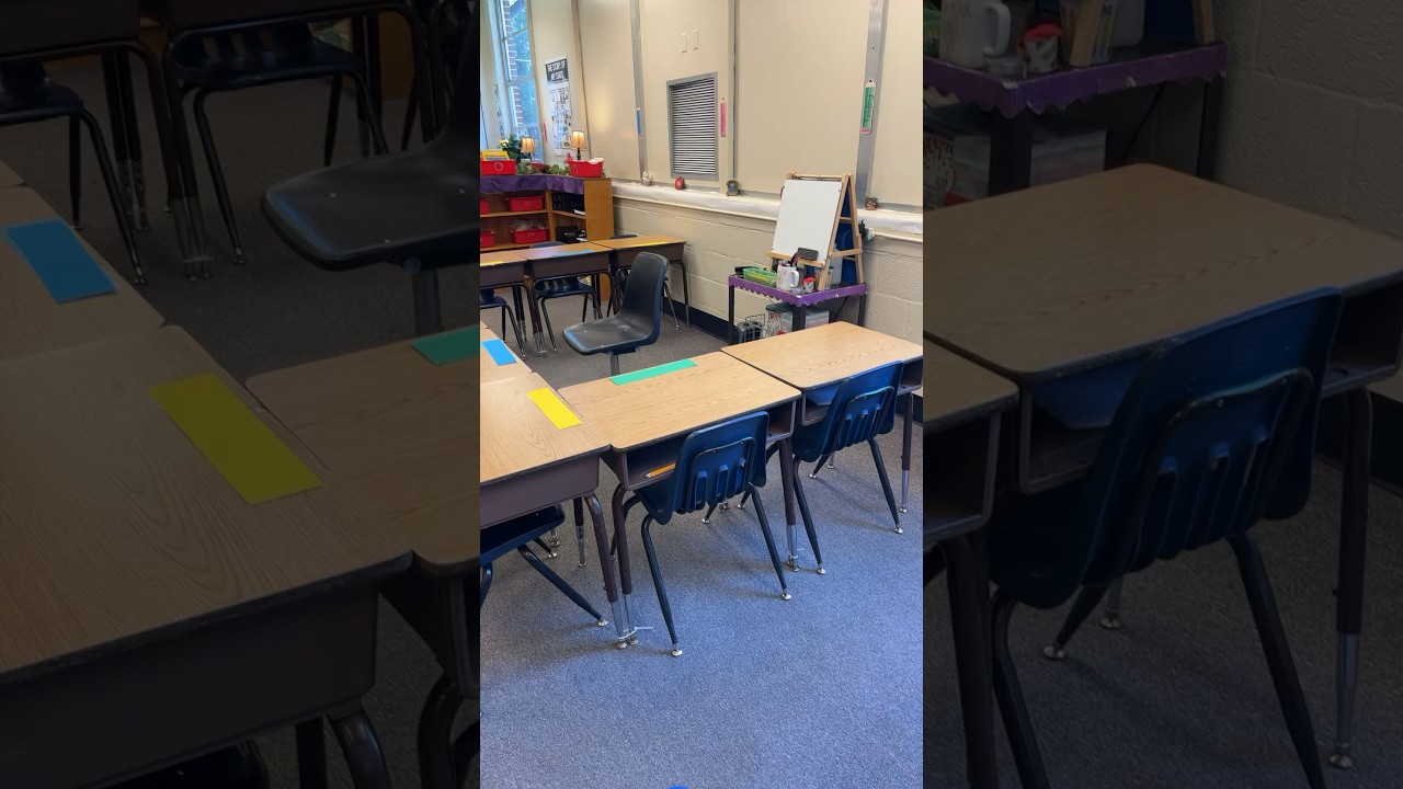 Classroom Desk Organization