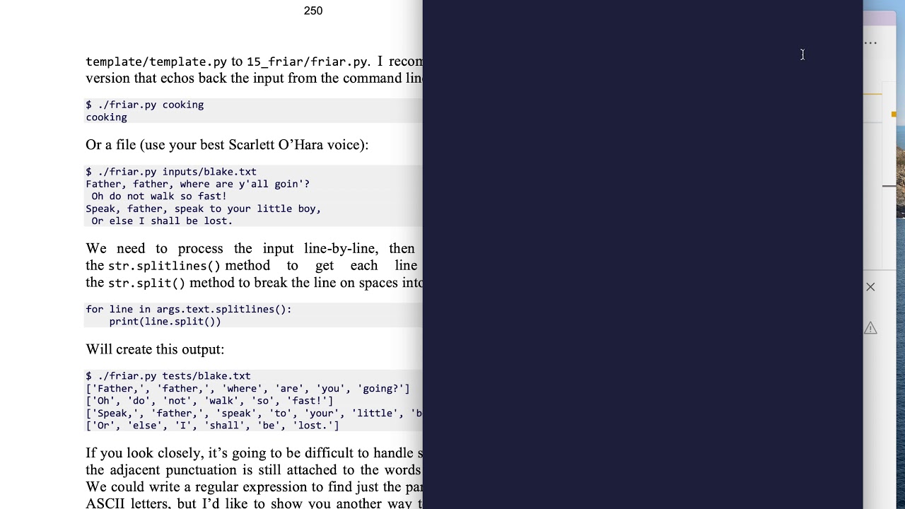 Tiny Python Projects: Ch 15 Pt 02 (Getting started)