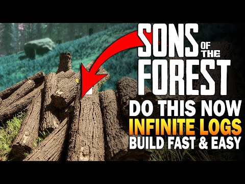 How To Get INFINITE Logs In Sons OF The Forest - Build Fast & Easy