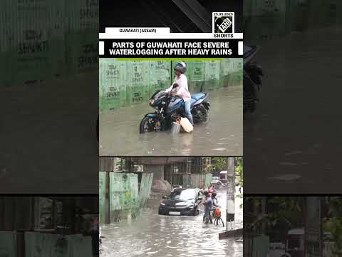 Assam: Parts of Guwahati face severe waterlogging after heavy rainfall
