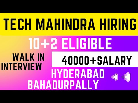 Tech Mahindra customer service associate || Tech Mahindra jobs 2025 || latest jobs in Hyderabad