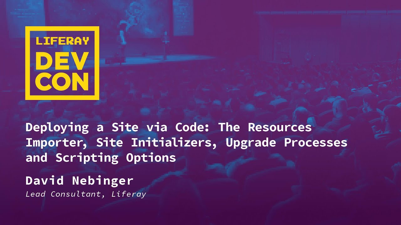 Deploying a Site via Code: The Resources Importer, Site Initializers, Upgrade Processes