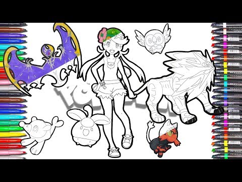 Pokemon coloring book pikachu coloring pages mega legendary videos speed coloring sheets for kids