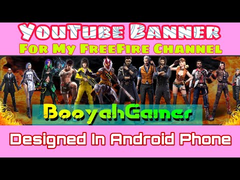 | I draw my youtube banner for my freefire channel | creativer video | YouTube banner/Channel Art |