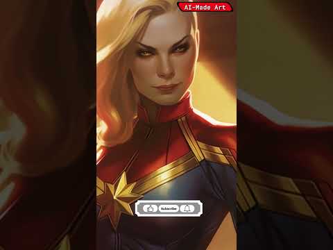 Captain Marvel by AI-Made Art | SHORT #1