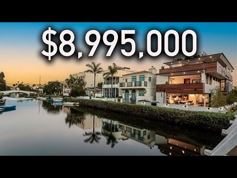 Touring an $8,995,000 Modern Home on the Venice Beach Canals!
