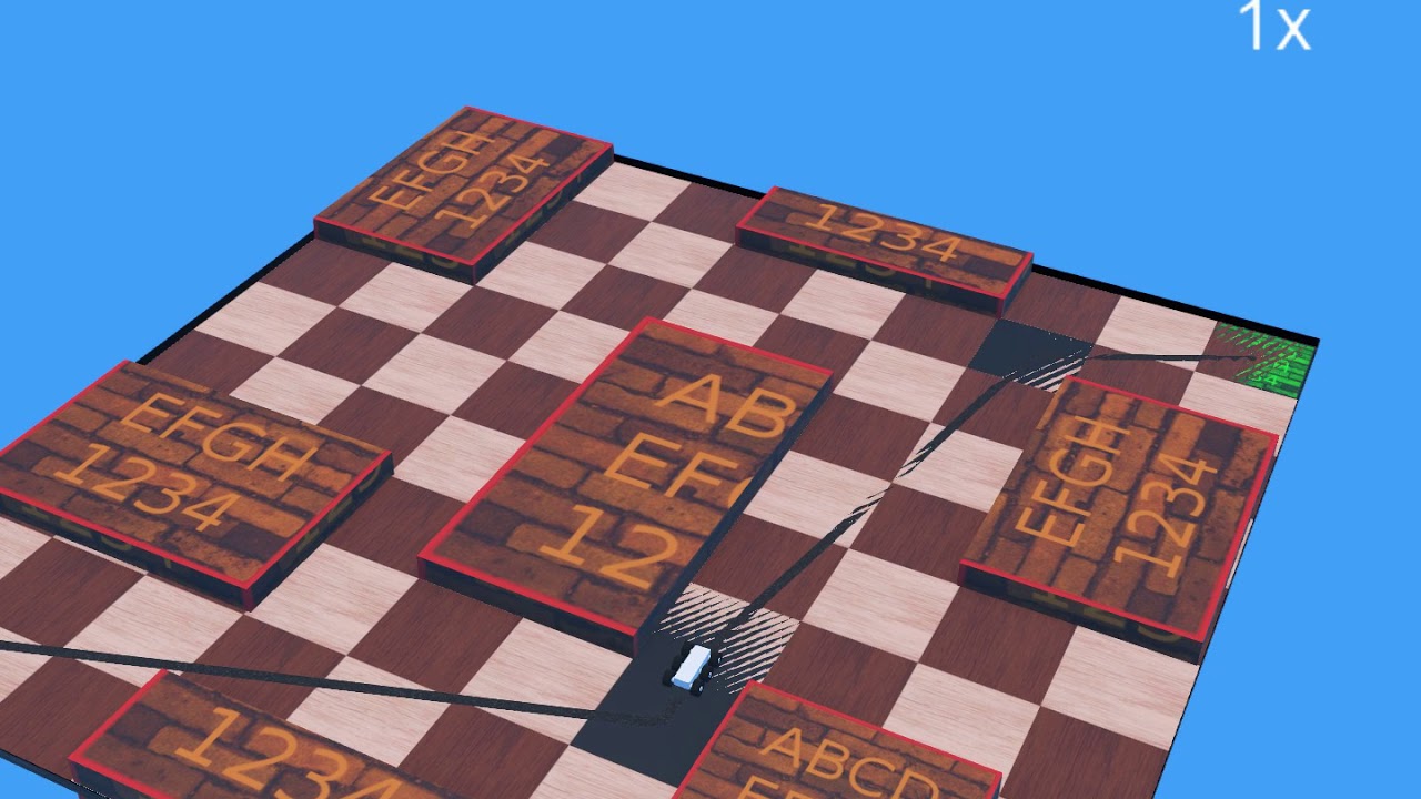 3D Simulation for 10X10 Dataset using Genetic Algorithm