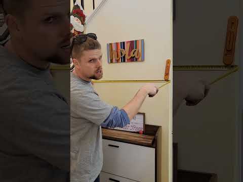 Tape measure trick for finding the center #diy #tools #handyman
