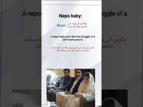 Nepo baby meaning #Nepo baby sentence #