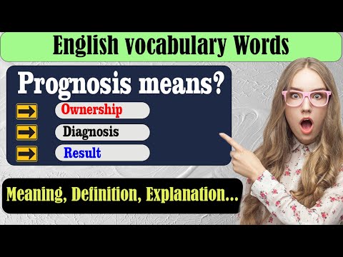 What does Prognosis mean? | What is Prognosis ? | Prognosis meaning in English | English Grammar