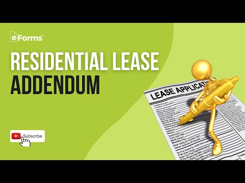 Addendum to Residential Lease EXPLAINED