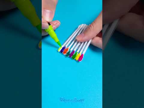 😍🌈Rainbow Crafts with Cotton Swabs for Kids