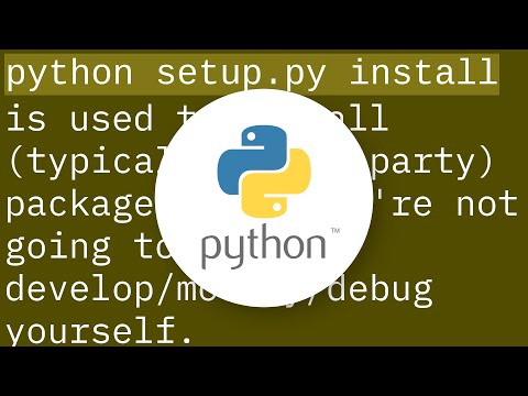 Python setup.py develop vs install