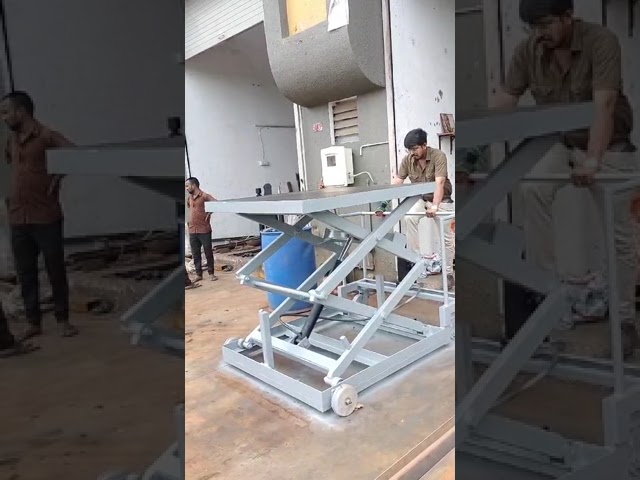 Hydraulic Lift - 1 Ton Double Mast Hydraulic Goods Lift Manufacturer ...