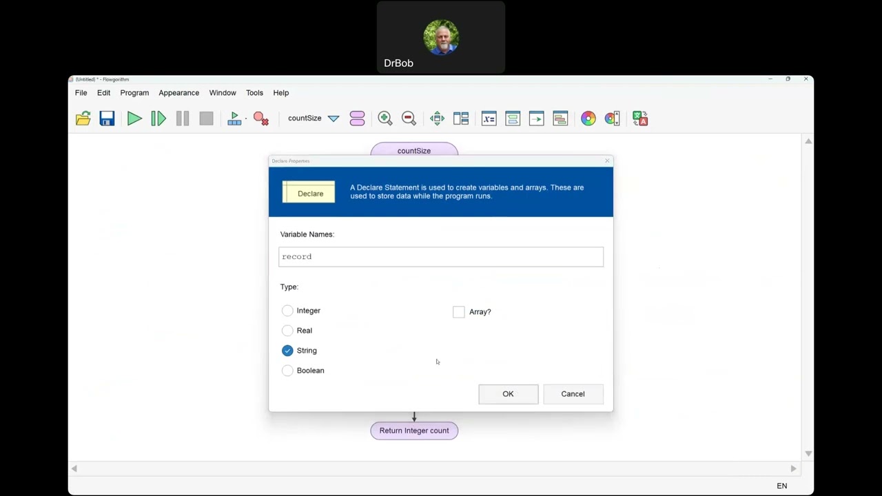 Flowgorithm.com Bubble Sort and Merge