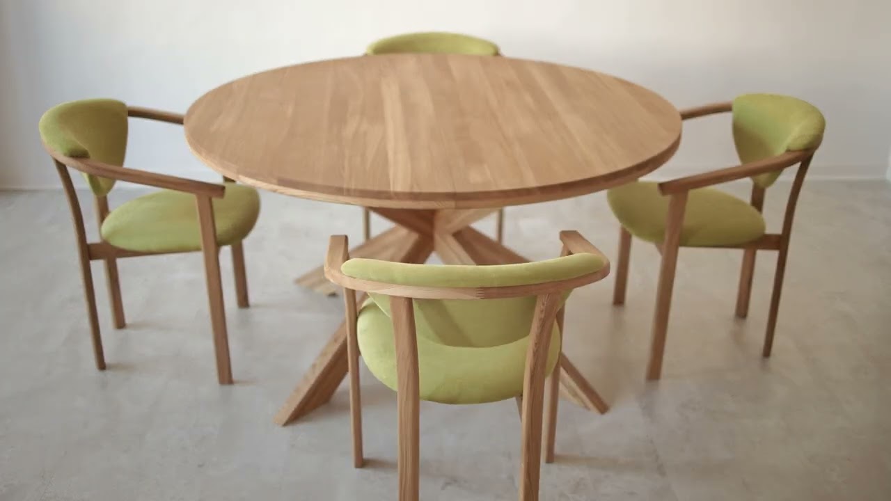 Mesa de comedor extensible Roble·Store redonda Holger.