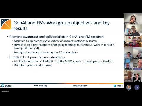 Generative AI and Analytics in Healthcare (GAIA) Workgroup 2024 OKRs