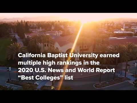 CBU earned multiple high rankings in the 2020 U.S. News and World Report "Best Colleges" list