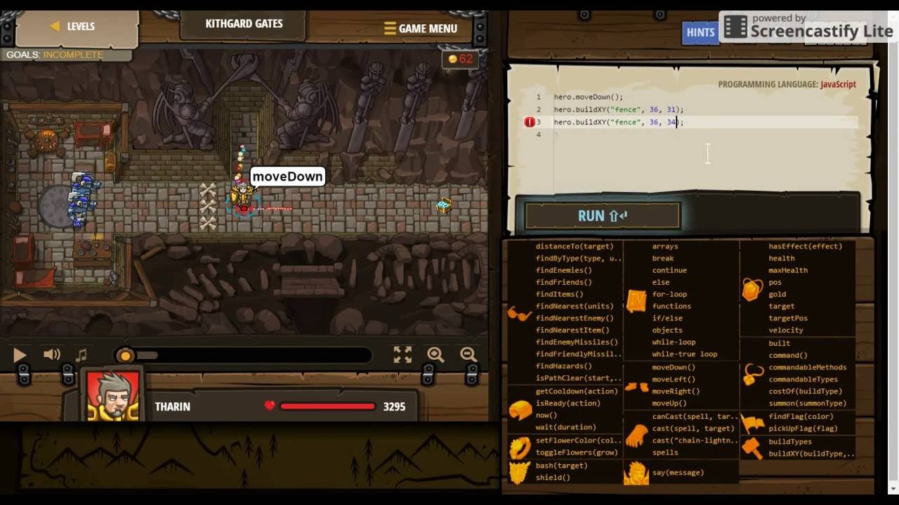 CodeCombat: Kithgard Gates Tutorial