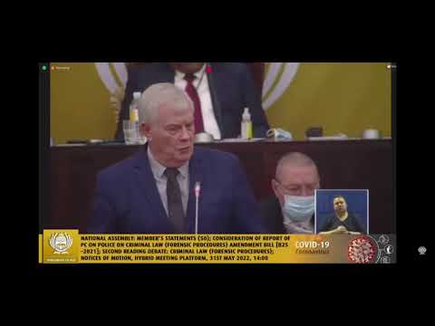 Debate in Parliament: Criminal Law Amendment Bill (Forensic Procedures)