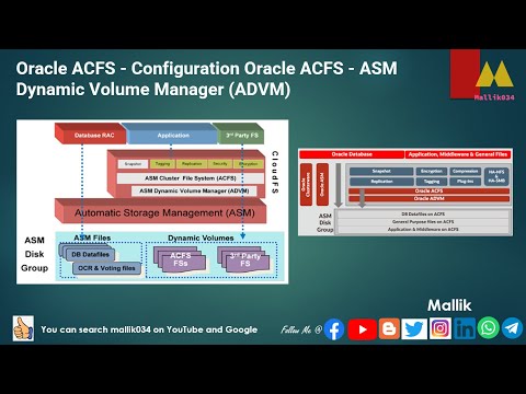Learn Oracle ACFS Configuration Oracle ACFS ASM Dynamic Volume Manager ADVM - Mind Luster