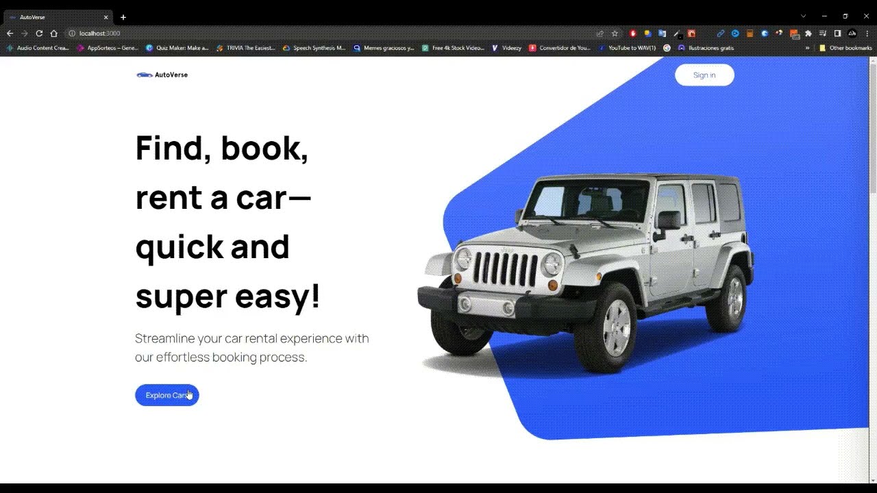Revving Wheels: A Dynamic Cars Showcase Website Powered by React and Tailwind CSS