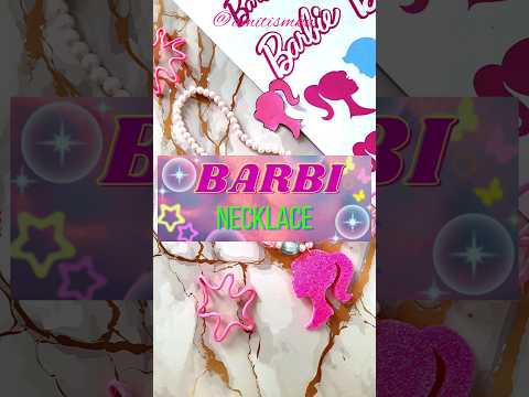 DIY BARBIE JEWELRY π #shorts #necklace #viral #diy #barbie #art #craft #creativity #drawing