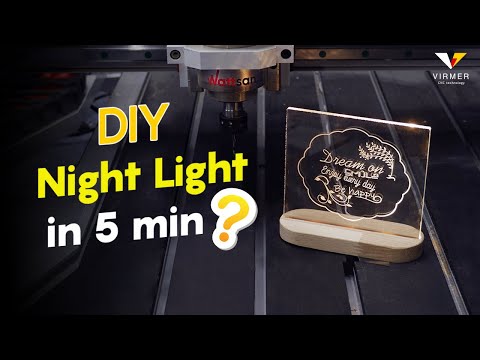 How to make a Night Light with Wattsan / CNC business ideas