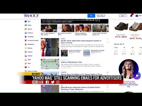 Yahoo scanning emails for data