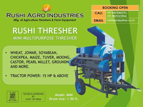 Agriculture Thresher and Farm Equipment Manufacturer | Rushi Agro ...