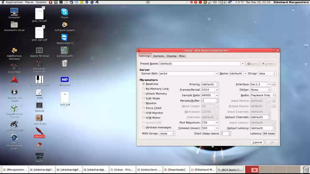 Making Music With Linux Part 1 Chapter 1: Setup / JACK